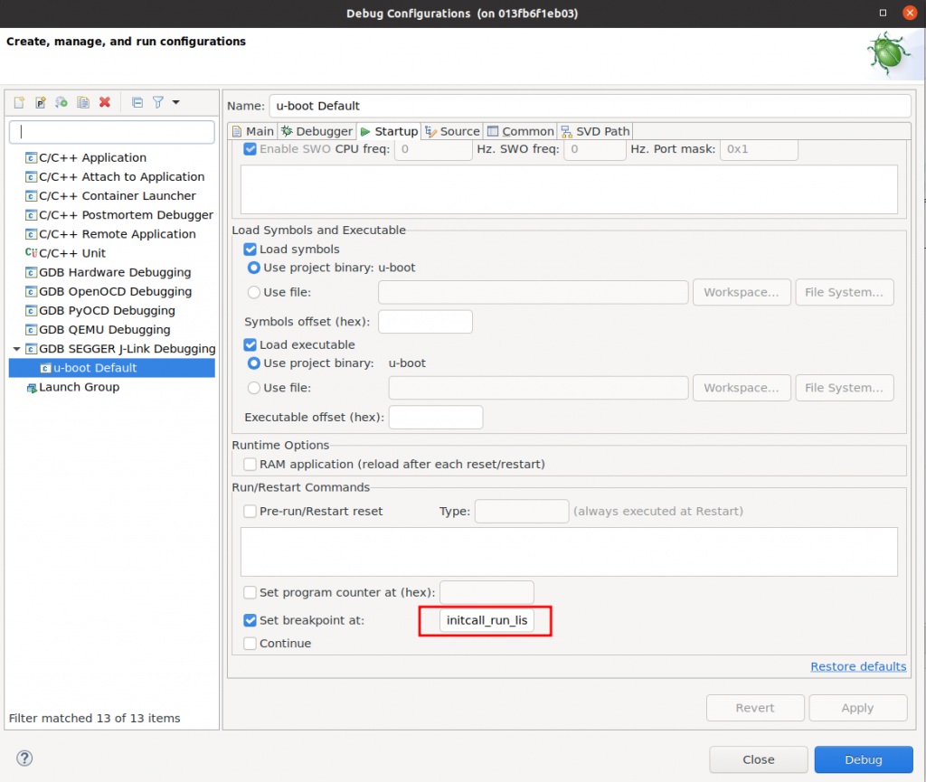 How to debug u-boot - NetSoM